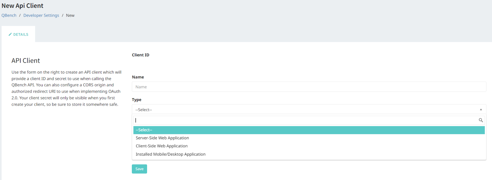 Setup API Access – QBench LIMS Help Center Setup API Access – QBench LIMS Help Center