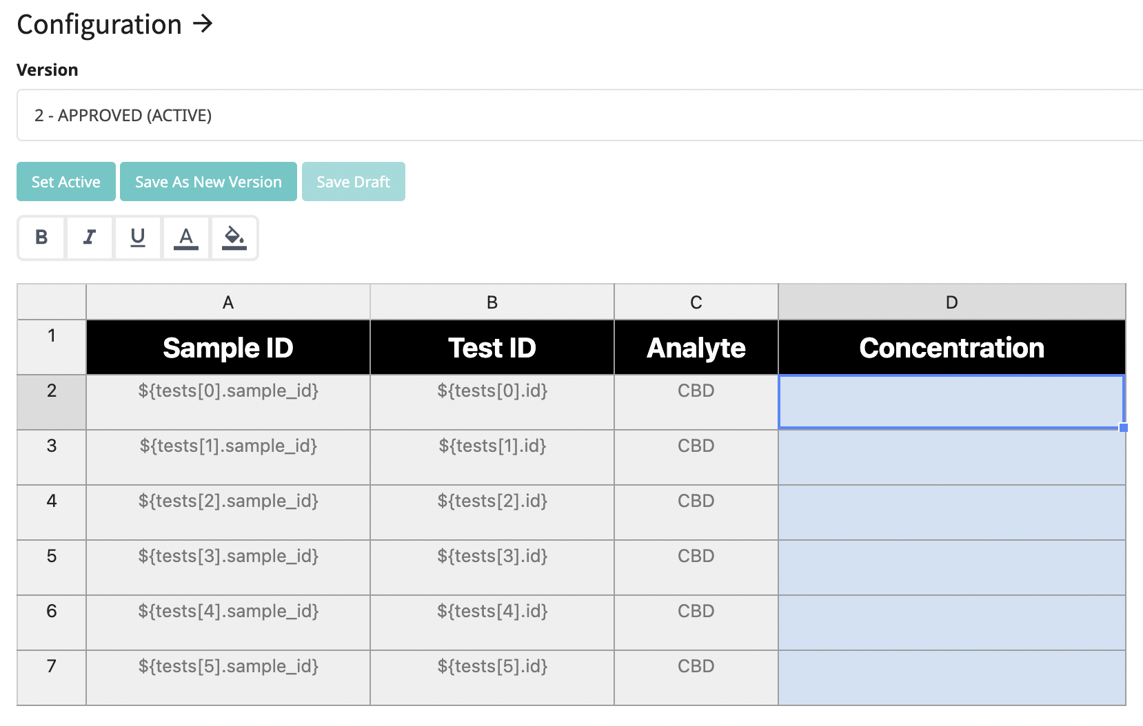 Batch Spreadsheet Worksheets & Automations – QBench LIMS Help Center